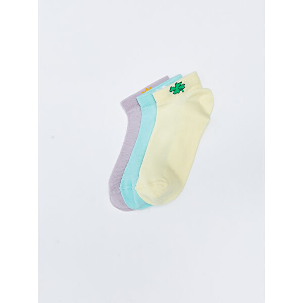 LCW DREAM Desenli Kadın Patik Çorap 3'lü Paket