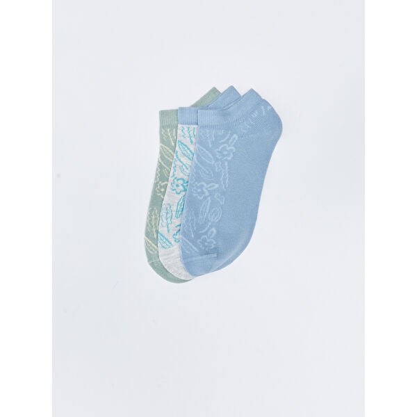 LCW DREAM Desenli Kadın Patik Çorap 3'lü Paket