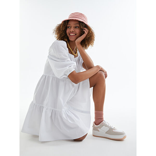 Renk Bloklu Bağcıklı Kadın Spor Ayakkabı