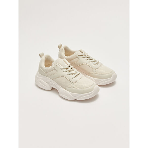 File Detaylı Kalın Taban Kadın Aktif Spor Ayakkabı