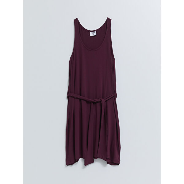 LCW DREAM Bisiklet Yaka Askılı Düz Kadın Plaj Elbisesi