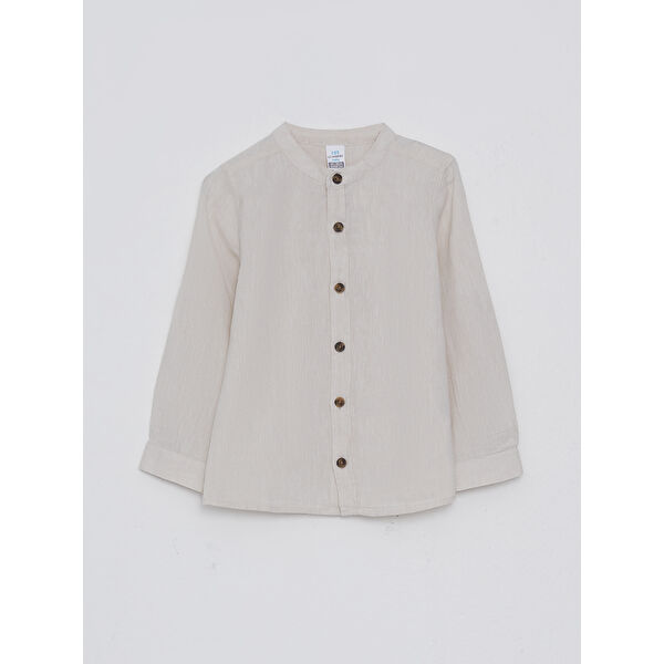 Hakim Yaka Uzun Kollu Basic Erkek Bebek Gömlek