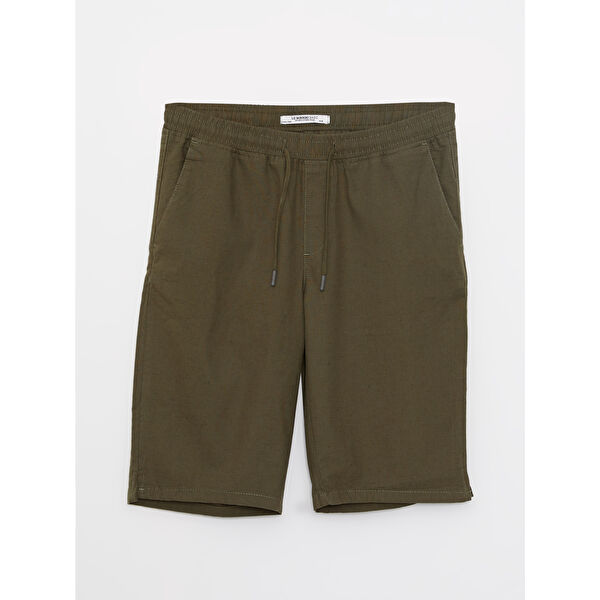 Standart Kalıp Gabardin Erkek Şort