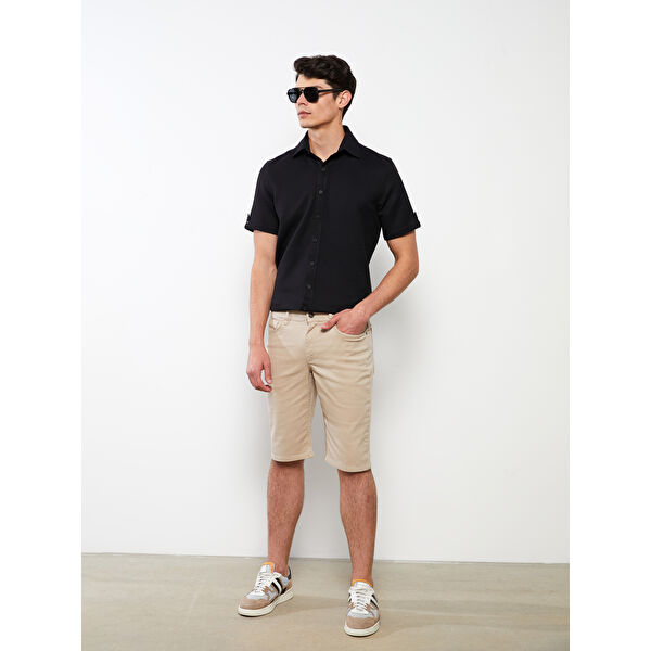 Standart Kalıp Bermuda Erkek Şort Standart Kalıp Bermuda Erkek Şort