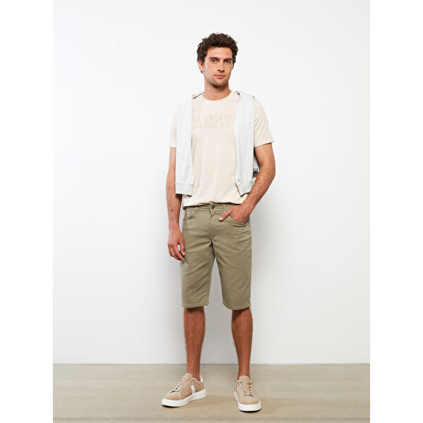 Standart Kalıp Bermuda Erkek Şort Standart Kalıp Bermuda Erkek Şort