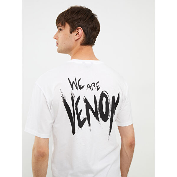 LCW CASUAL Bisiklet Yaka Kısa Kollu Venom Baskılı Penye Erkek Tişört