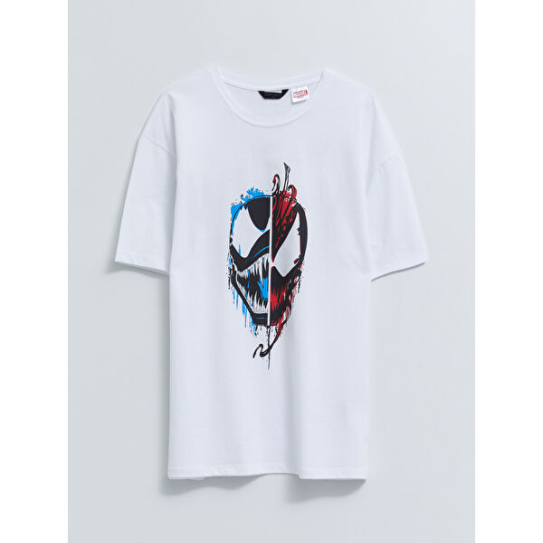 LCW CASUAL Bisiklet Yaka Kısa Kollu Venom Baskılı Penye Erkek Tişört