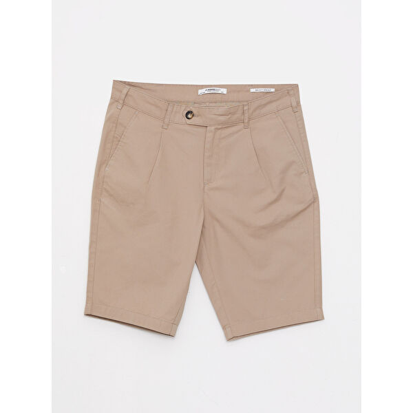 Standart Kalıp Gabardin Erkek Şort