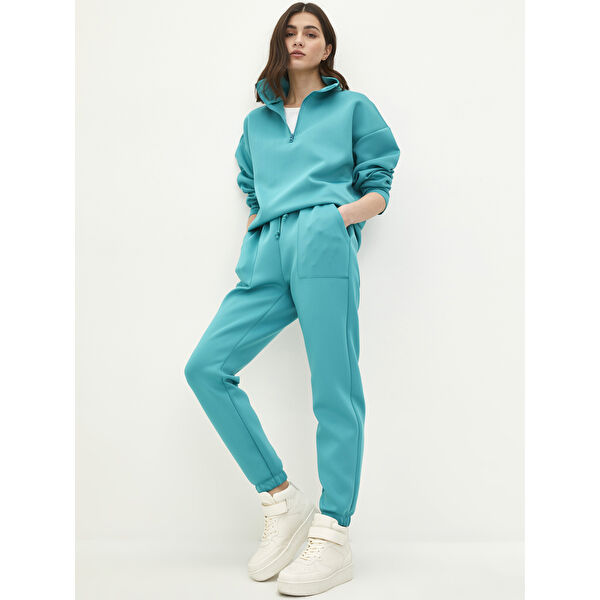 LCW CASUAL Beli Lastikli Düz Cep Detaylı Dalgıç Kumaş Kadın Jogger Eşofman Altı LCW CASUAL Beli Lastikli Düz Cep Detaylı Dalgıç Kumaş Kadın Jogger Eşofman Altı