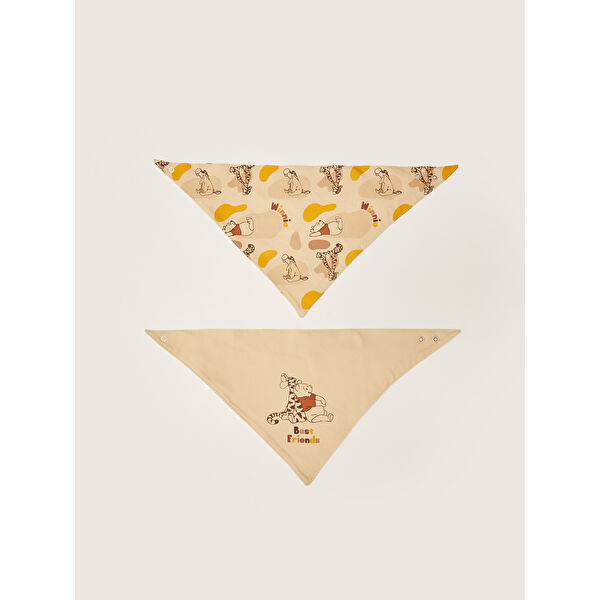 Winnie the Pooh Baskılı Pamuklu Erkek Bebek Mama Önlüğü 2'li Winnie the Pooh Baskılı Pamuklu Erkek Bebek Mama Önlüğü 2'li