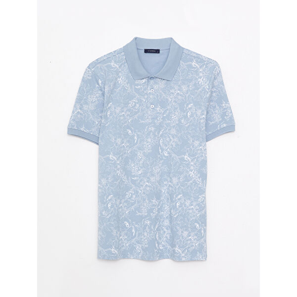 LCW CLASSIC Polo Yaka Kısa Kollu Desenli Pike Erkek Tişört