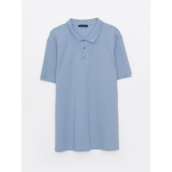LCW CLASSIC Polo Yaka Kısa Kollu Desenli Pike Erkek Tişört