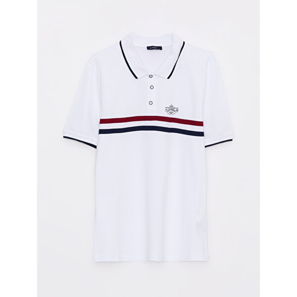 LCW CLASSIC Polo Yaka Kısa Kollu Çizgili Pike Erkek Tişört