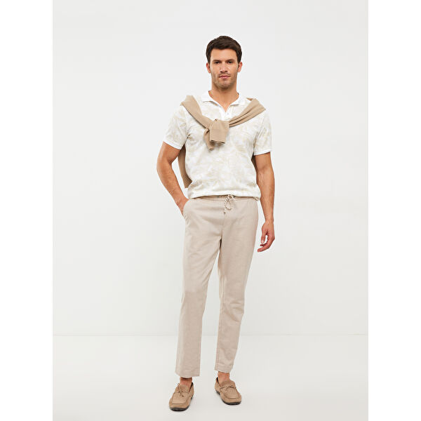 LCW CLASSIC Polo Yaka Kısa Kollu Desenli Pike Erkek Tişört