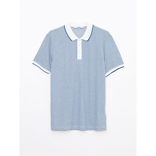 LCW CLASSIC Polo Yaka Kısa Kollu Desenli Erkek Tişört
