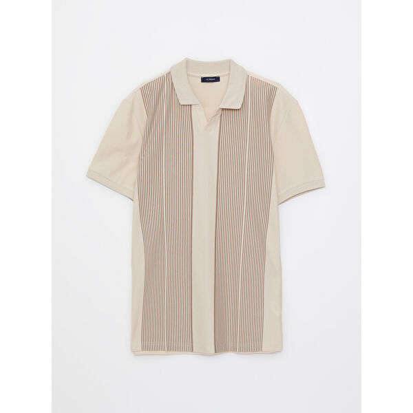 LCW CLASSIC Polo Yaka Kısa Kollu Çizgili Pike Erkek Tişört
