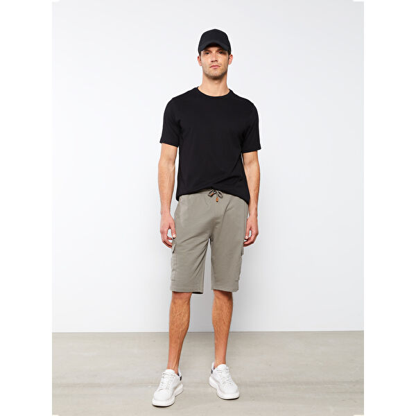 Standart Kalıp Örme Erkek Şort