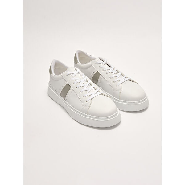 Renk Bloklu Bağcıklı Erkek Spor Ayakkabı