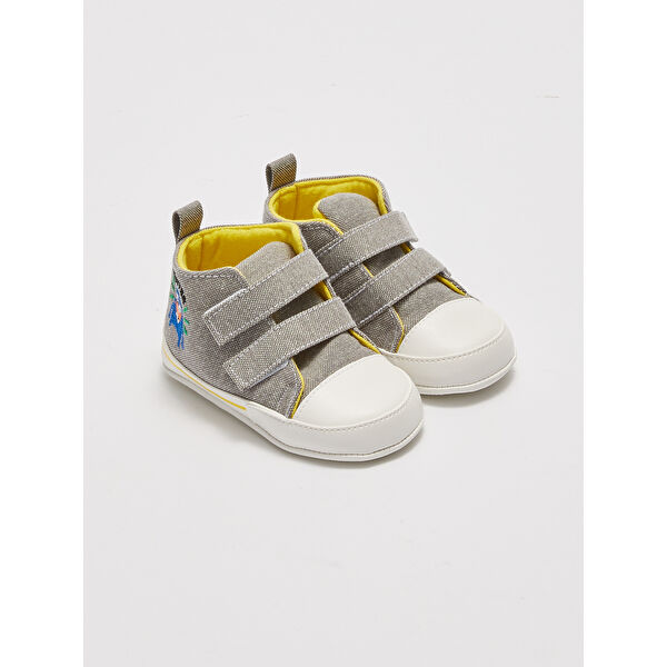 Nakış Detaylı Cırt Cırtlı Erkek Bebek Yürüme Öncesi Ev Botu Nakış Detaylı Cırt Cırtlı Erkek Bebek Yürüme Öncesi Ev Botu