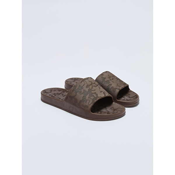 Kamuflaj Desenli Tek Bantlı Erkek Terlik