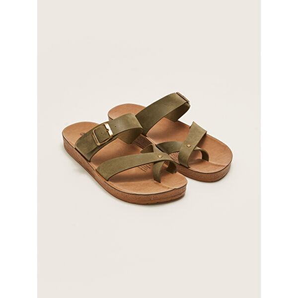 Parmak Arası Toka Detaylı Erkek Terlik