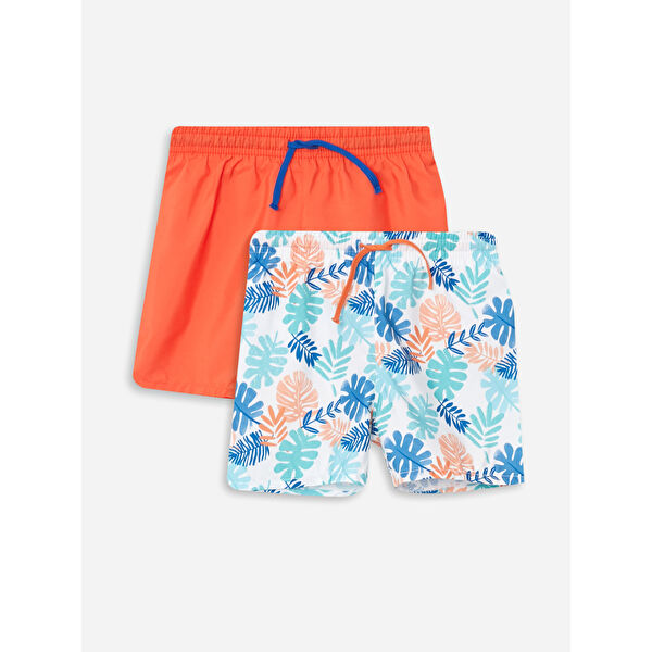 Esnek Kumaştan Erkek Bebek Yüzme Şort 2'li