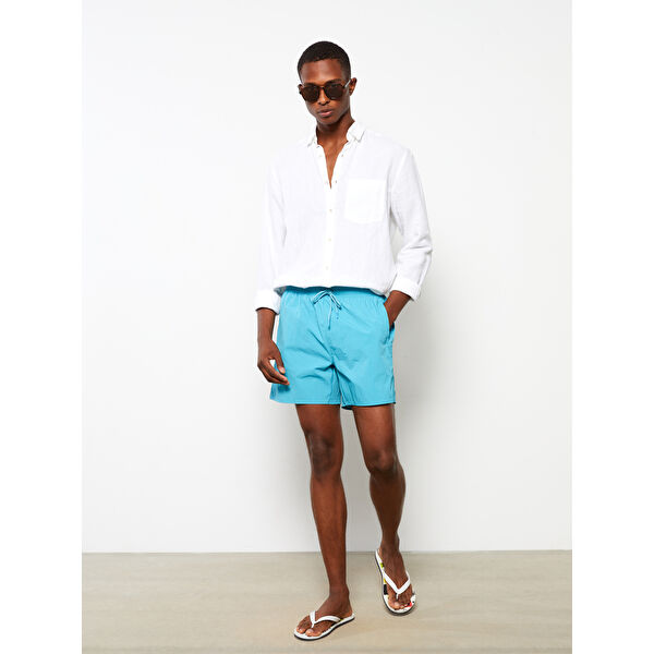 Kısa Boy Basic Erkek Deniz Şortu Kısa Boy Basic Erkek Deniz Şortu