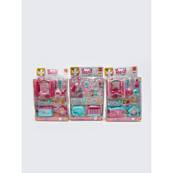 MGS Toy Factory Kız Çocuk Kedili Pet Oyuncak Seti MGS Toy Factory Kız Çocuk Kedili Pet Oyuncak Seti