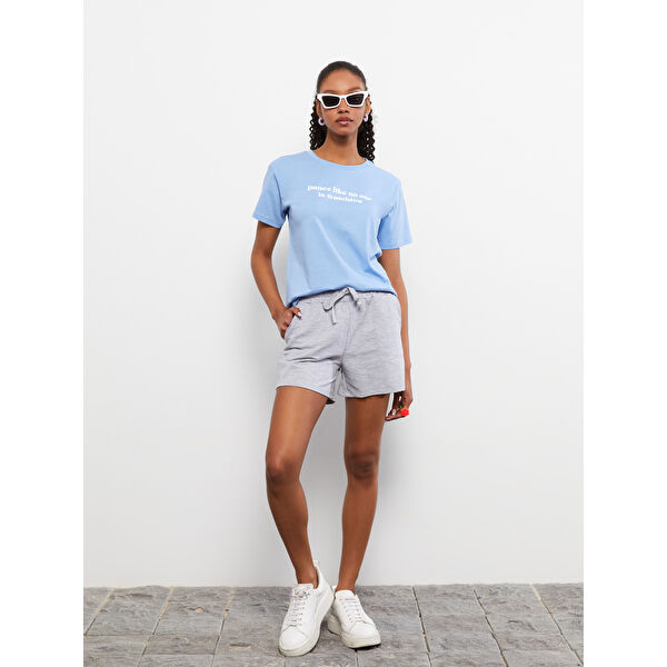 LCW CASUAL Beli Lastikli Düz Cep Detaylı Kadın Şort