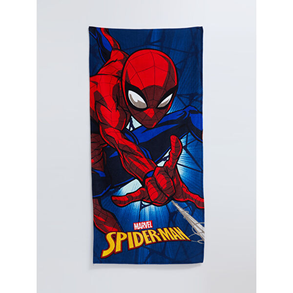Spiderman Lisanslı Erkek Çocuk Pamuklu Plaj Havlusu