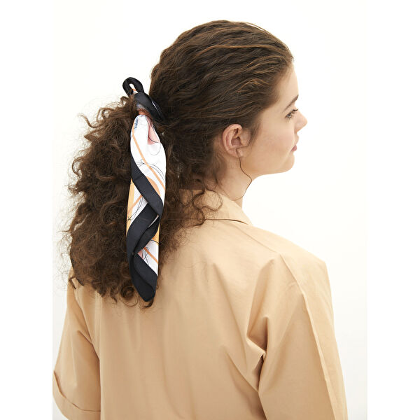 Saten Desenli Kadın Bandana 2'li Saten Desenli Kadın Bandana 2'li