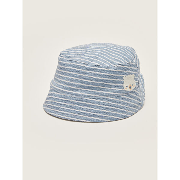 Çizgili Erkek Bebek Şapka