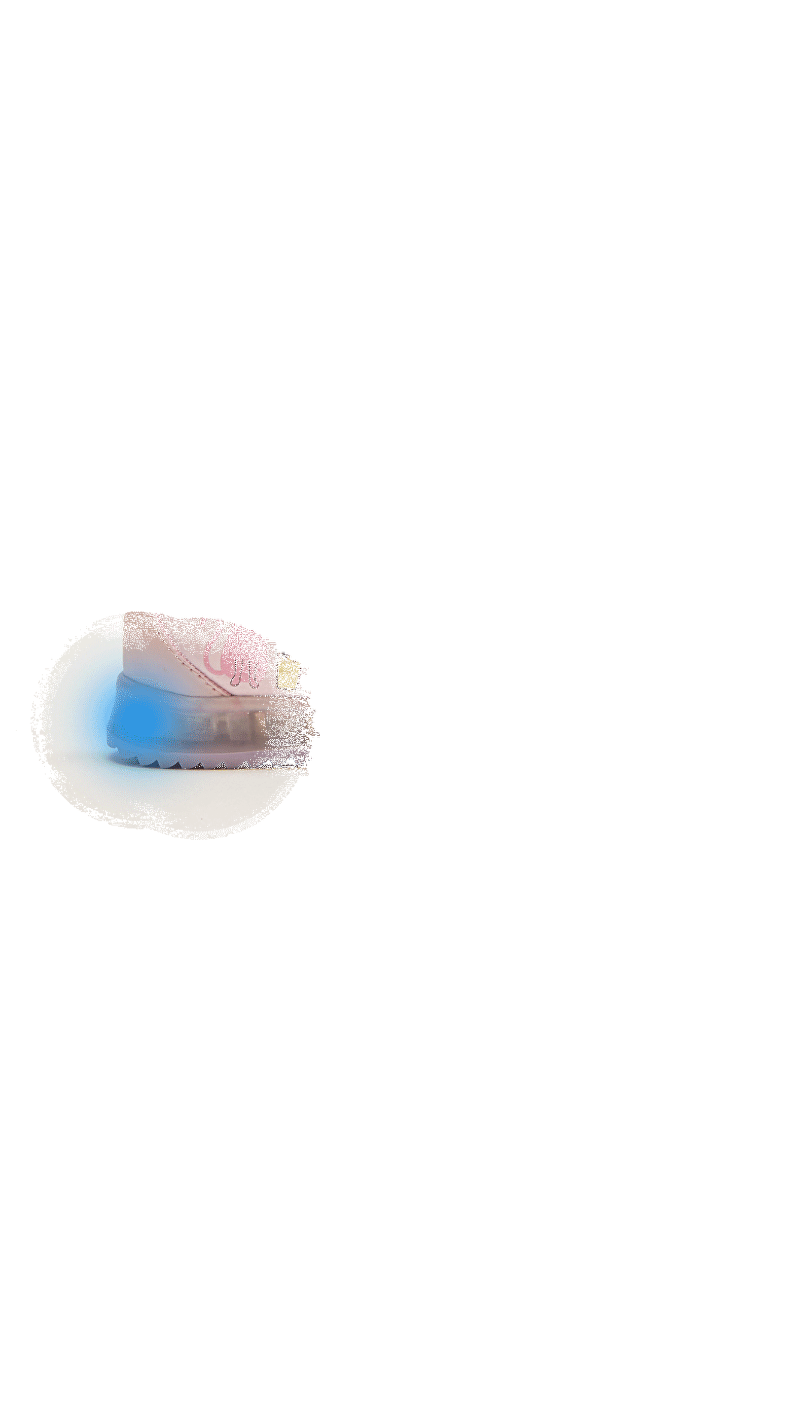 Işıklı Baskılı Kız Bebek Spor Ayakkabı