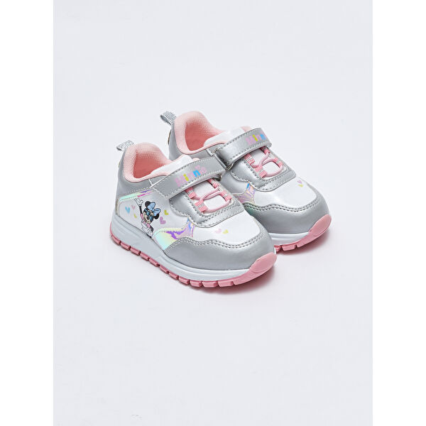 Minnie Mouse Lisanslı Cırt Cırtlı Kız Bebek Spor Ayakkabı
