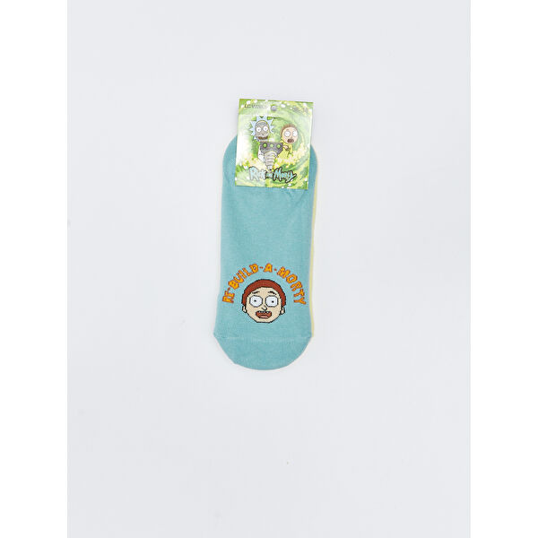 LCW DREAM Rick and Morty Baskılı Kadın Patik Çorap 3'lü Paket