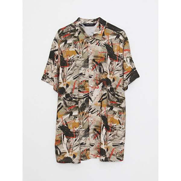 LCW CASUAL Regular Fit Kısa Kollu Desenli Poplin Erkek Gömlek LCW CASUAL Regular Fit Kısa Kollu Desenli Poplin Erkek Gömlek