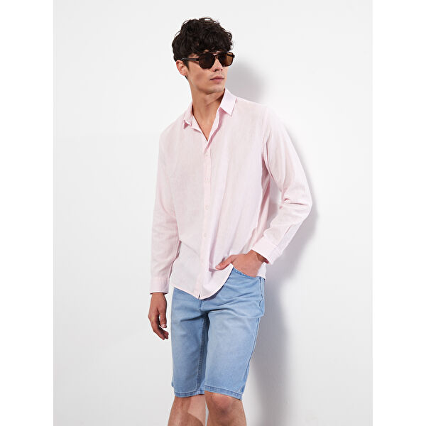 LCW CASUAL Regular Fit Uzun Kollu Poplin Erkek Gömlek