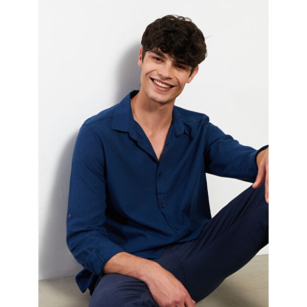 LCW CASUAL Regular Fit Uzun Kollu Poplin Erkek Gömlek