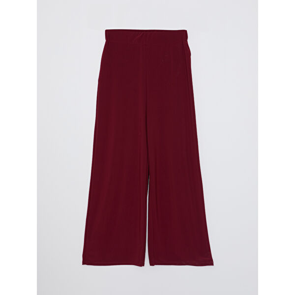 LCW CLASSIC Beli Lastikli Düz Geniş Paça Kadın Eşofman Altı