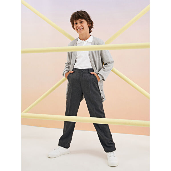 Beli Lastikli Basic Gabardin Erkek Çocuk Pantolon