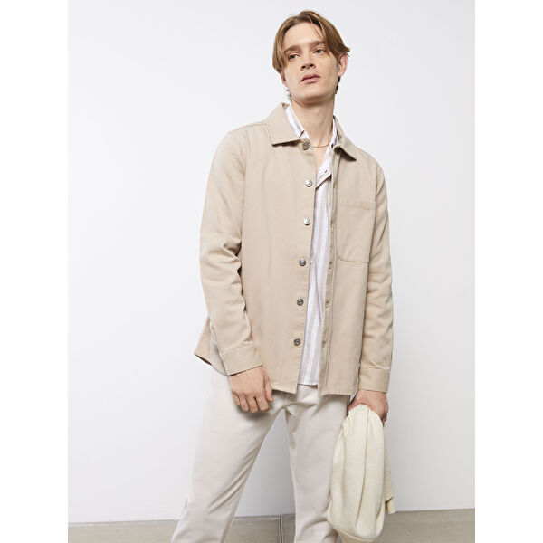 LCW VISION Slim Fit Uzun Kollu Erkek Jean Gömlek