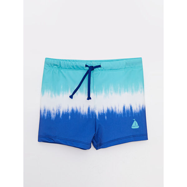 Beli Lastikli Esnek Kumaştan Erkek Bebek Yüzme Şort