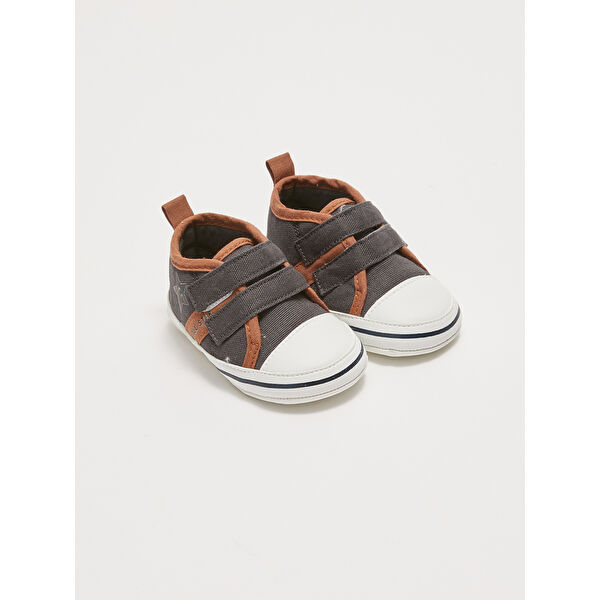 Cırt Cırtlı Pamuk Astarlı Erkek Bebek Yürüme Öncesi Ayakkabı