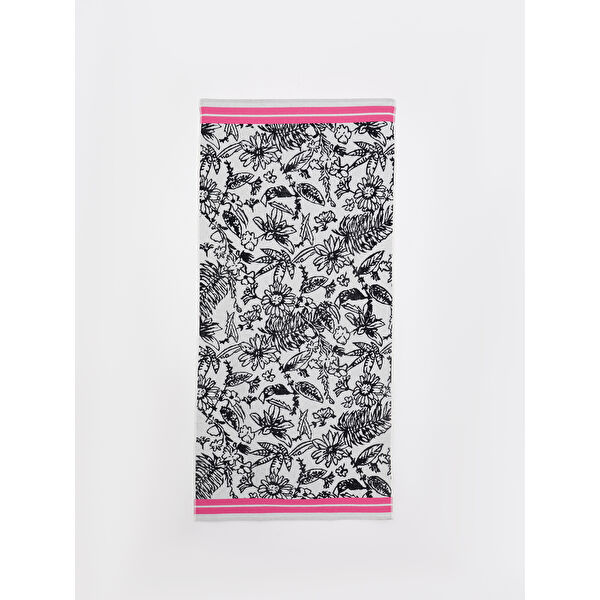 Desenli Kadın Plaj Havlusu