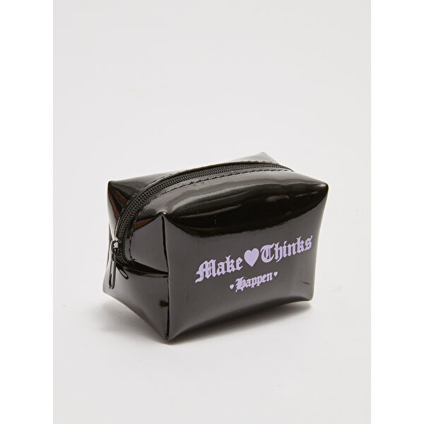 Hologram Baskılı Fermuarlı Kadın Bozuk Para Cüzdanı Hologram Baskılı Fermuarlı Kadın Bozuk Para Cüzdanı