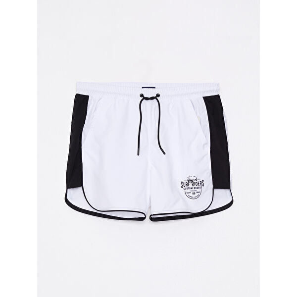 Kısa Boy Baskılı Erkek Deniz Şortu Kısa Boy Baskılı Erkek Deniz Şortu