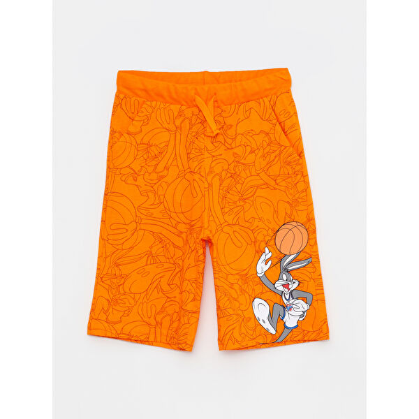 Beli Lastikli Bugs Bunny Baskılı Erkek Çocuk Şort
