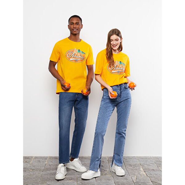 Bisiklet Yaka Kısa Kollu Adana Baskılı Penye Erkek Tişört Bisiklet Yaka Kısa Kollu Adana Baskılı Penye Erkek Tişört