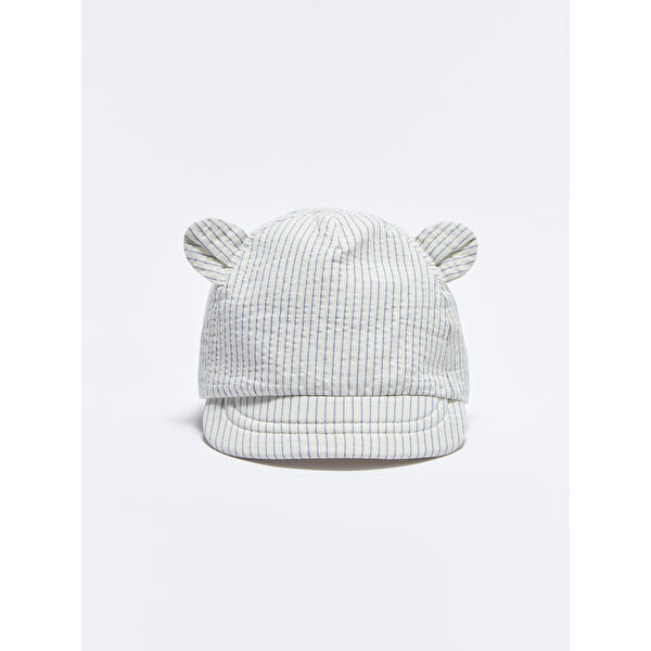 Çizgili Erkek Bebek Şapka