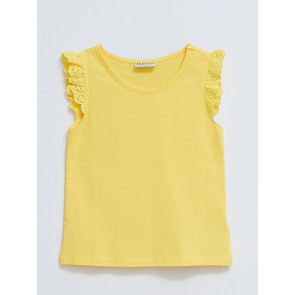 Bisiklet Yaka Basic Kız Çocuk Bluz